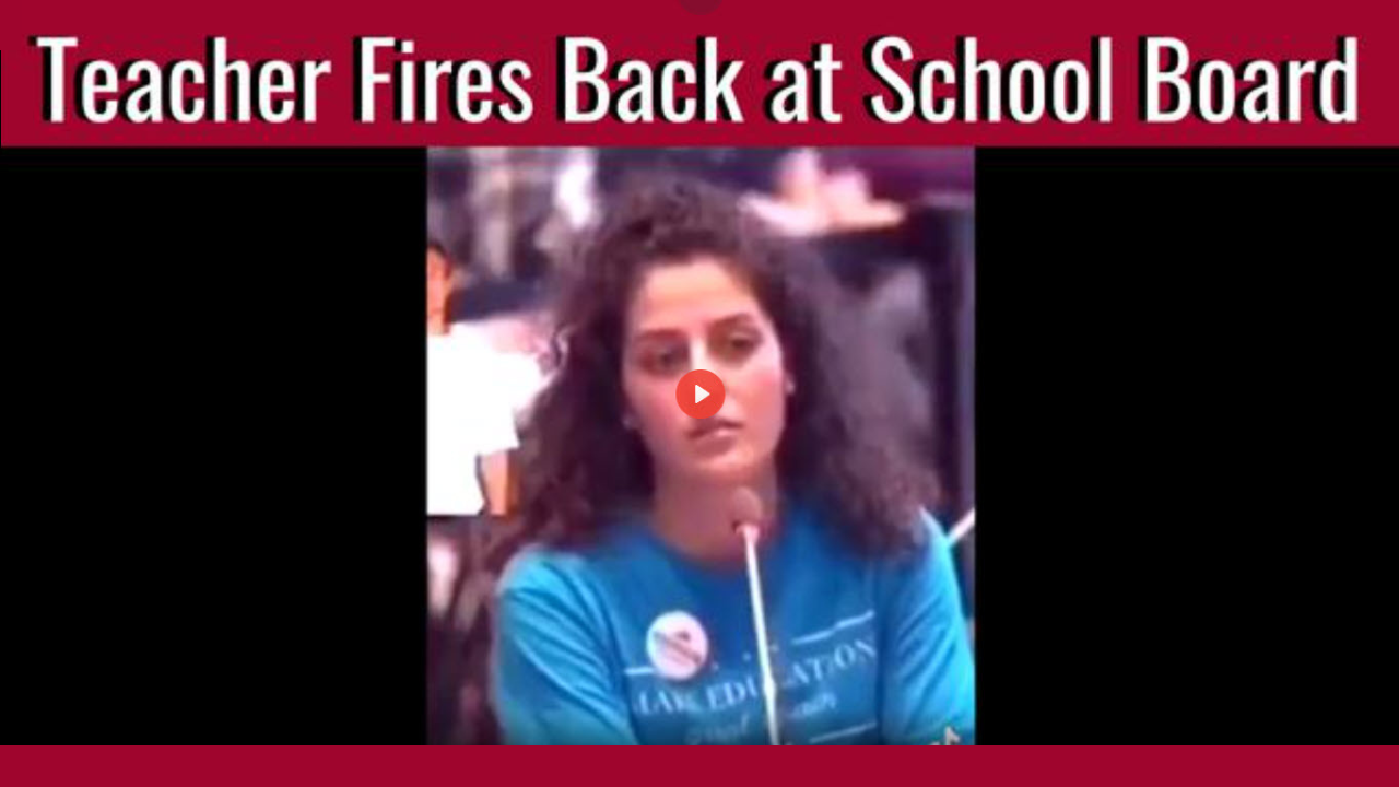A Brave Teacher Speaks Out At School Board Meeting Truth Seekers